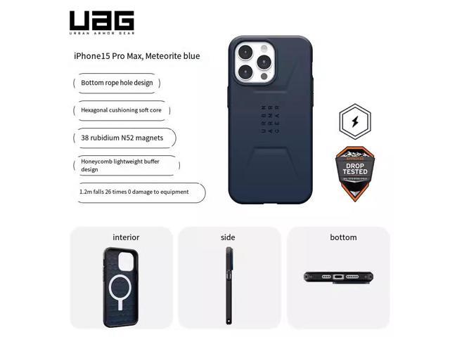UAG new fit 15Pro Max drop protection case -Meteorite Series - Newegg.com