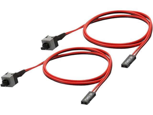 2 Pin SW PC Power Switch Cable, ATX Computer on/off Push Button Switch ...
