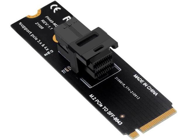 M-Key NVMe M.2 to SFF-8643 Adapter Expansion Card, MiniSAS to NVMe PCIe ...
