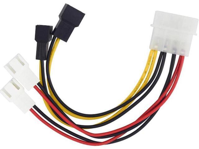 6 inch IDE Molex 4-pin to Case cooling Fan 3-pin TX3 Multi-Fan Out ...