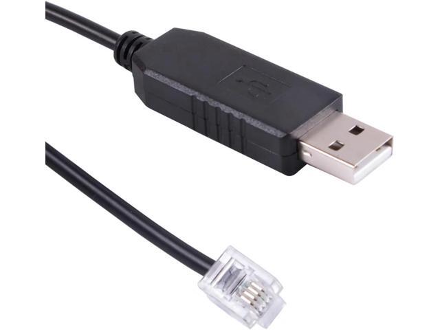 USB to RS232 RJ10 4P4C Console Upgrade Cable for Meade HC 497 Autostar ...
