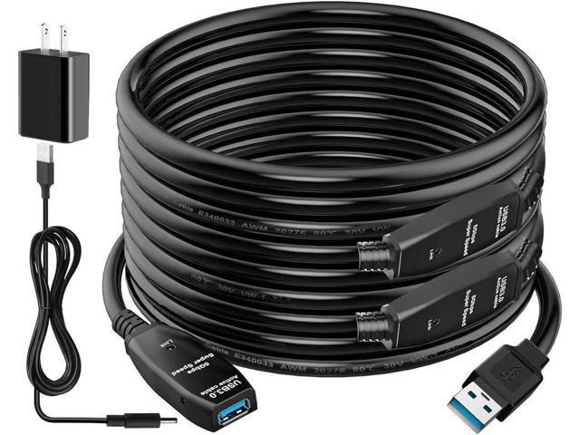 USB 3.0 Active Extension Cable 50FT, Long USB Type-A Male to Female ...