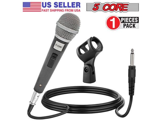 5 Core XLR Microphone Dynamic Mic Karaoke Singing Studio Mics Handheld ...
