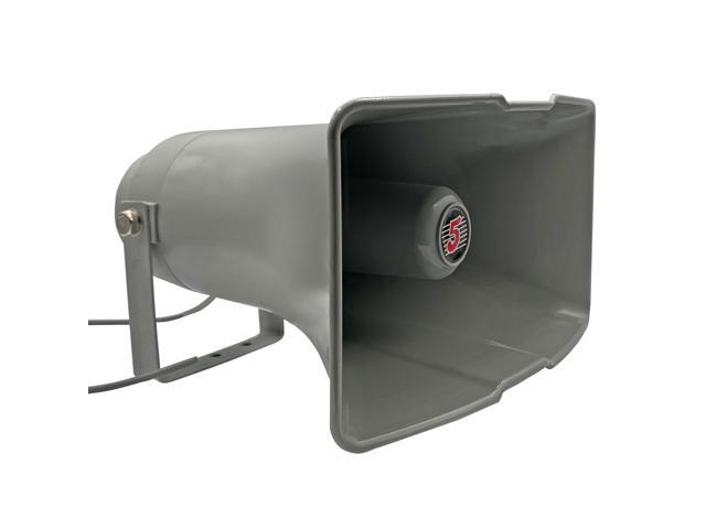 Indoor Outdoor 6.5" x 12.5" PA Horn Rectangular Speaker - 35 Watt Power ...