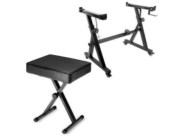 5 Core Keyboard Stand Adjustable z Style Piano Riser + Keyboard Piano ...