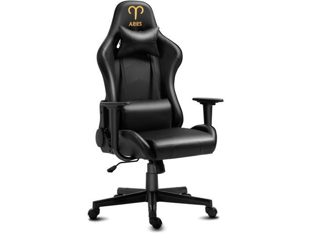 Modern-Depo Black Aries Zodiac Gaming Chair with Ergonomic Design ...