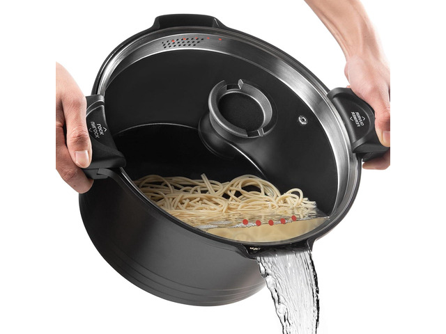 ACTIV CUISINE 8.5qt Pasta Pot with Strainer Lid, Cast Aluminum Stockpot ...