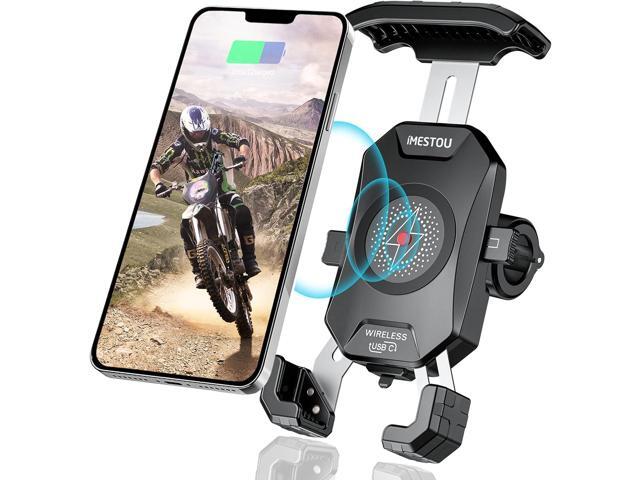 iMESTOU Motorcycle Wireless Phone Mount Charger -Motorcycle USB C 3.0 ...