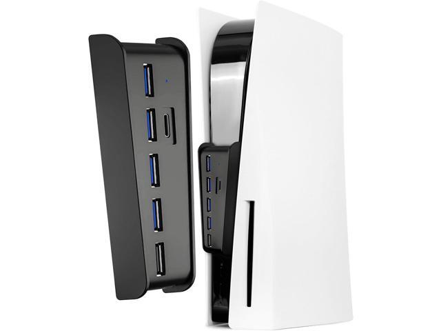 6 Port USB Hub for PS5, USB High-Speed Expansion Hub Charger Splitter ...
