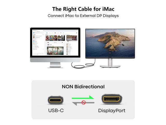 USB C to DisplayPort 1.4 8K Cable,AUBEAMTO 1M/3.3Ft Thunderbolt 4/3 to ...