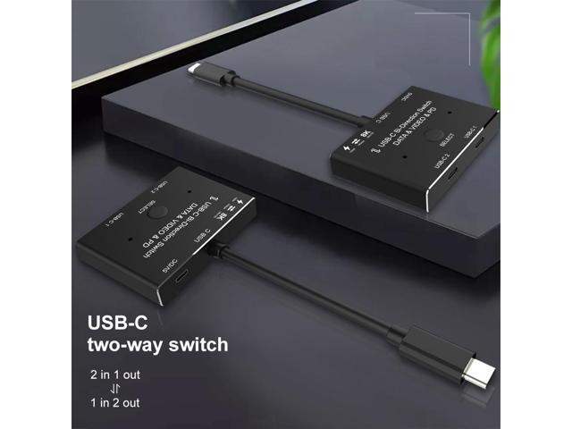 AUBEAMTO USB-C USB3.1 Type-C 8K Switch Bi-Direction 8K@30Hz 4K@120Hz ...