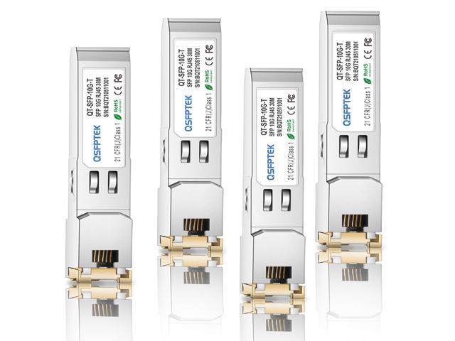 QSFPTEK 10G SFP+ RJ45 Copper Module Transceiver 10GBASE-T for Cisco SFP ...