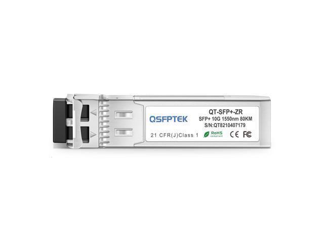 QSFPTEK 10G SFP+ Module LC Single-Mode Transceiver 10GBASE-ZR for Cisco ...