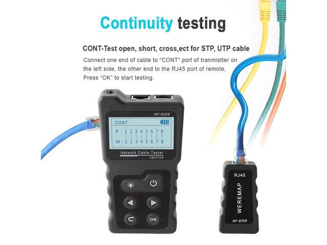 Network Cable Tester NF-8209 Wire Tracker Network Tool Scan Cable ...