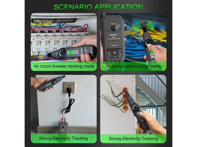 Circuit Breaker Finder/Network Cable Tester/GFCI Outlet Tester 3 in 1 ...