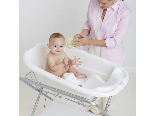 EuroBath and Folding Bath Stand Combo (White) - Newegg.com