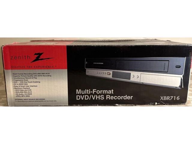 Zenith XBR716 Multi-Format DVD Recorder VCR Combo HDMI Adapter Included ...