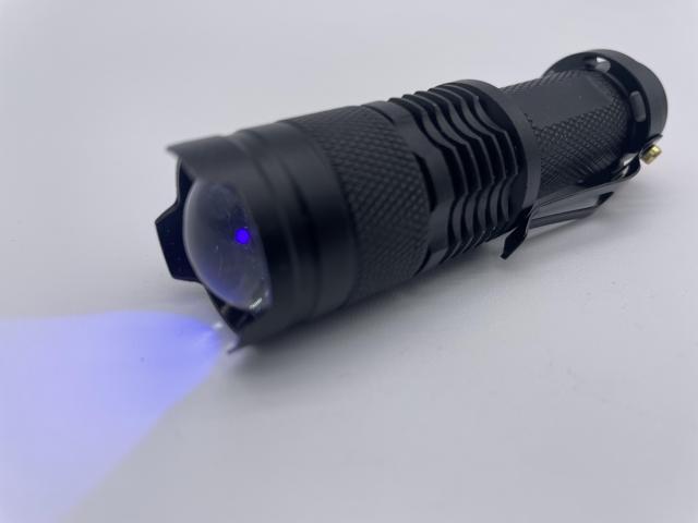 Jaspertronics SK68 Black Light LED UV Mini Portable Flashlight - 395nm ...