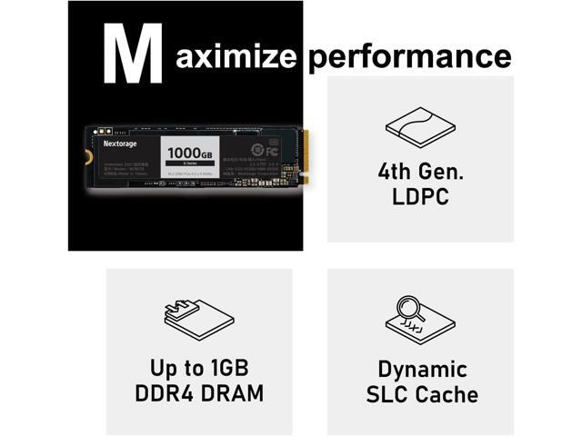Nextorage Japan 1TB NVMe M.2 2280 PCIe Gen.4 Internal SSD Read Speed up ...