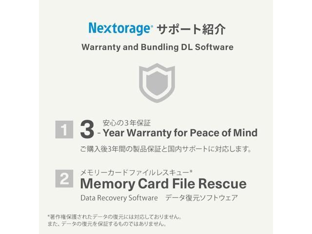 Nextorage Japan 1TB USB3.2 Gen2 Poratable SSD NX-P2SE sereis Type-C Compact and Fast Speed (max ...
