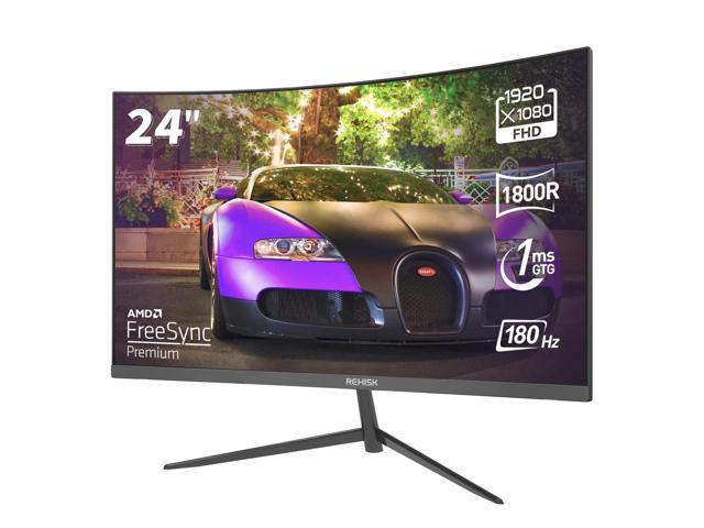 24" curved 180Hz gaming monitor 1080P fast 1ms response time support ...