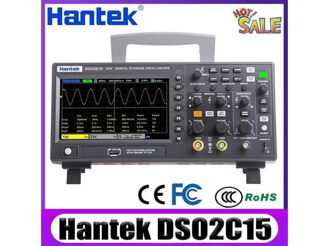 Hantek DSO2C15 7" TFT Digital Storage Oscilloscope 150MHZ Bandwidth 2CH ...