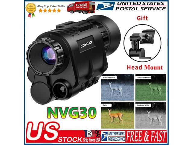 NVG30 Helmet Night Vision Monocular Wide View 40° 940nm WIFI Digital ...