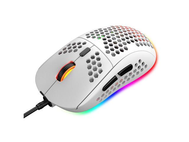 M8 Gaming Mouse, Honeycomb Hollow Design Ergonomic Wired Mouse with ...