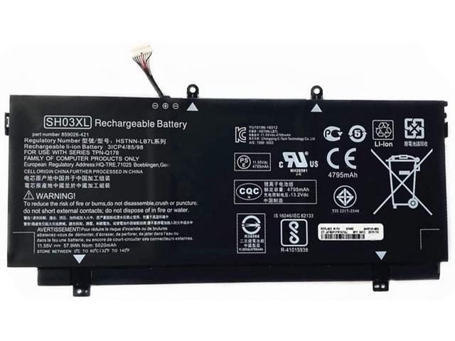 Hecales SH03XL Battery for HP Spectre X360 13-W023DX 13-AC001NA 13 ...