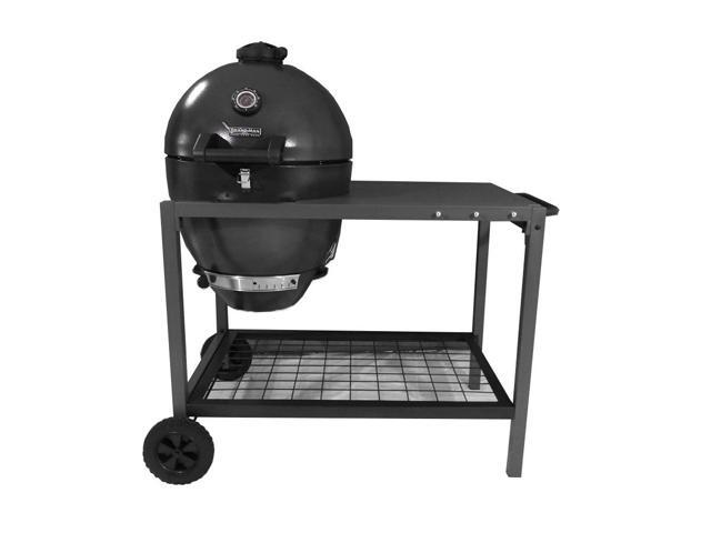 Brand-Man Grills Rodeo Deluxe Steel Kamado with Large Prep Cart ...