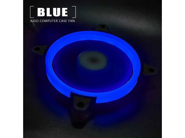 Vetroo LED Ring Fan 140mm 14cm Case Fan Silent Sleeve Bearing PC CPU ...