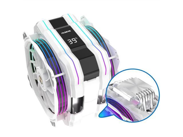 ALSEYE M120D Plus CPU Air Cooler, Temperature Displayed CPU Cooler ...