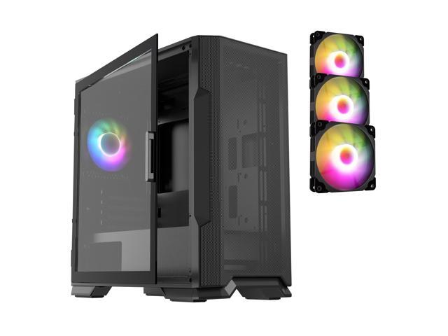 Vetroo M03 Black Compact Computer Case Micro ATX Mini ITX Pink Gaming ...