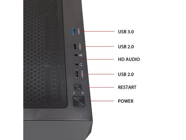 Classico Storage Case ATX Computer Case Mid Tower with 3x140mm &1x ...