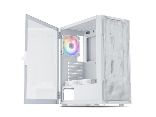 DARKROCK A8-M White Micro-ATX Mid Tower Computer PC Case for Gaming ...