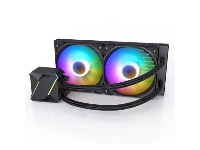 DARKROCK D240 CPU Liquid Cooler with 240 mm Radiator, Addressable RGB ...