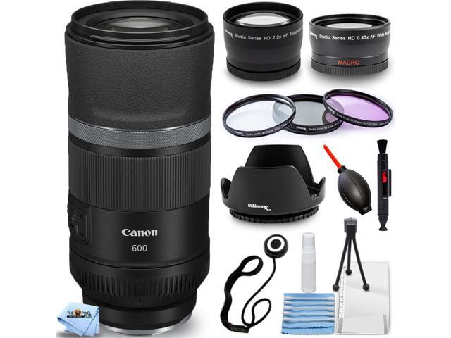 Canon RF 600mm f/11 IS STM Lens 3986C002 + Telephoto and Wide Angle ...