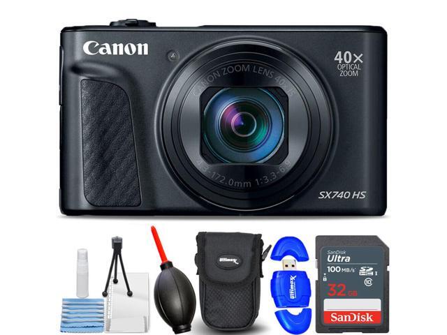 Canon PowerShot SX740 HS Digital Camera (Black) 2955C001 - 7PC ...