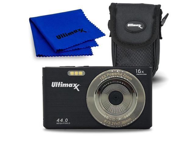 Ultimaxx 44MP Digital Compact Camera with 16x Digital Zoom w/ 32GB Card ...