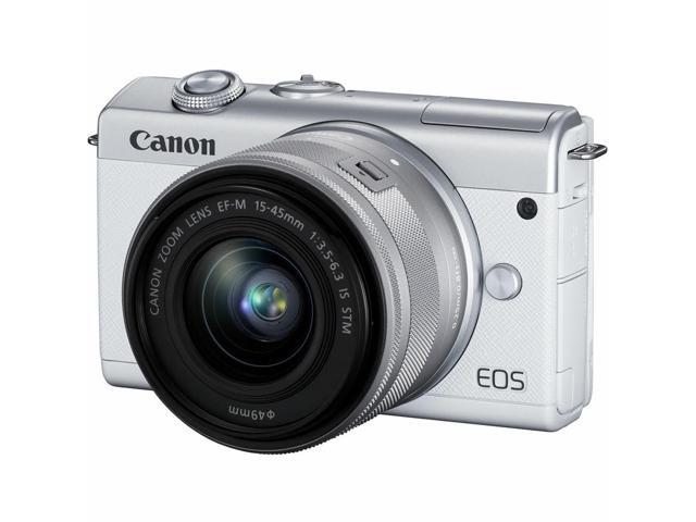 Canon EOS M200 Mirrorless Digital Camera with 15-45mm Lens (White ...