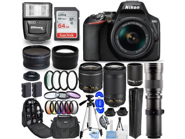 Nikon D3500 DSLR Camera with 18-55mm + 70-300mm + 420-800mm - Top Value ...