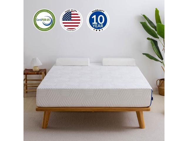 MLILY Ego Blue 8 inch Memory Foam Mattress in a Box, Cooling Gel ...