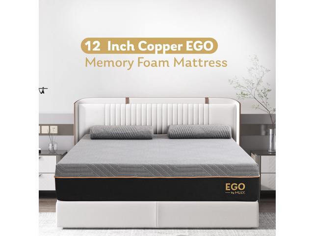 MLILY EGO Copper 12 Inch Therapeutic Medium Copper Gel Infused Memory ...