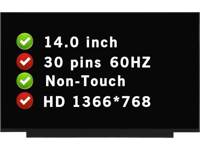 NUOLAISUN LCD New Screen Replacement for HP Chromebook 14A-NA0012TG 3A3G0UA HD 1366 * 768 Non ...