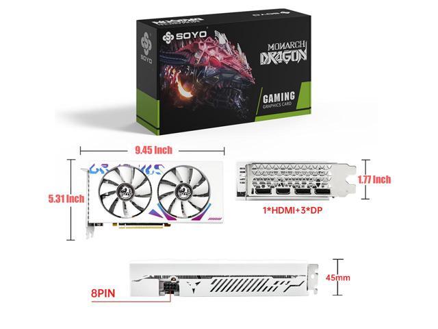 SOYO Radeon RX 6600M 8GB Graphics Card GPU GDDR6 128-Bit 14 Gbps 7NM ...