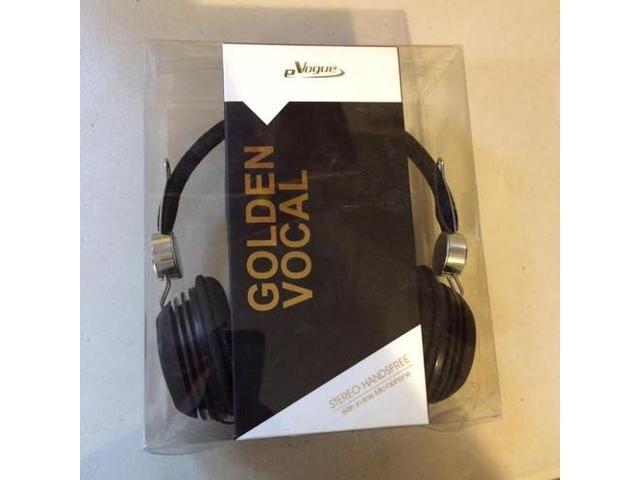 eVogue Golden Vocal Headphones BLACK - Newegg.com