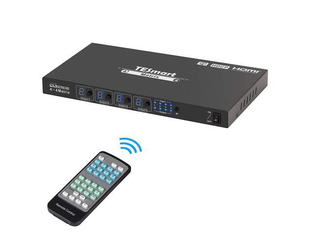4x4 4K HDMI Matrix Switch with Quad Multi-Viewer Video Wall - Newegg.com