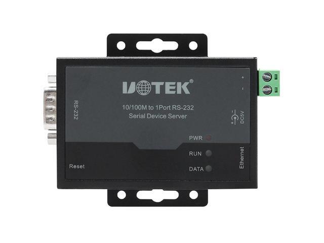 UOTEK 10/100M TCP/IP to RS-232 Converter TCP IP to RS232 RJ45 Serial ...