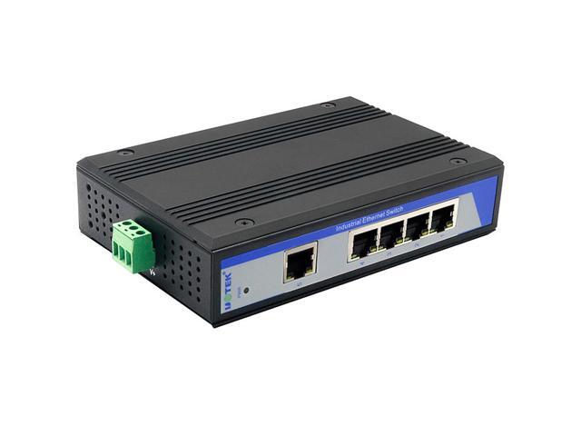 UOTEK Industrial Grade 10/100M 5 Ports Unmanaged Ethernet Switch DIN ...
