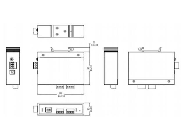 UOTEK USB Can 2.0 Protocol RS232 to CAN BUS Converter USB-B RS-232 Serial Adapter Industrial ...